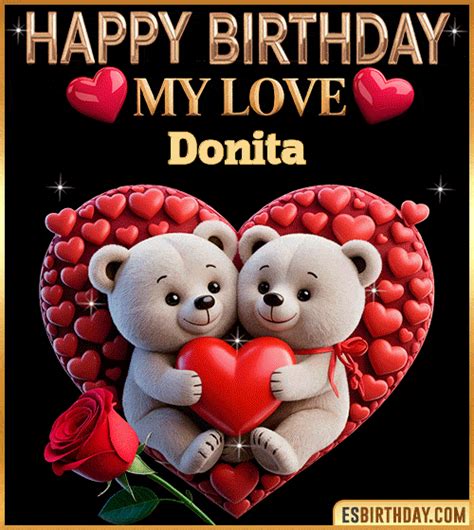 Happy Birthday Donita  🎂 Animated Images Wishes And Music 【27 S】