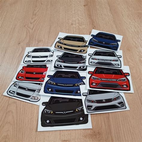 Proton Saga Blm Flx Vvt Uv Sticker Shopee Malaysia