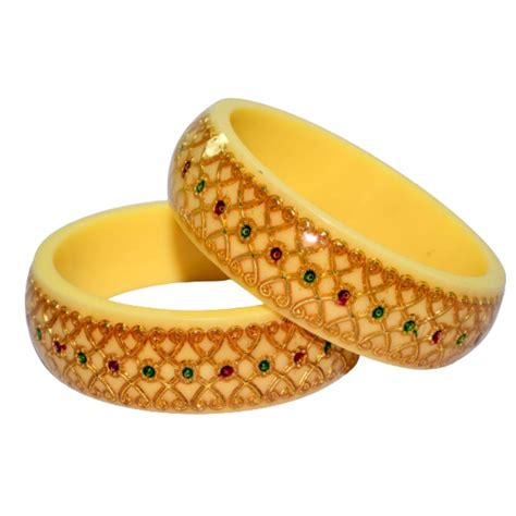 Brass Work Laminate Heavy Kada Set 02 Copy