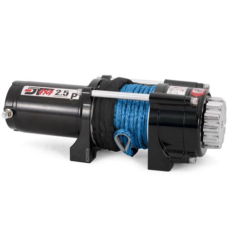 Drivetech 4x4 2500lb 12v Atvtrailer Winch With Synthetic Rope
