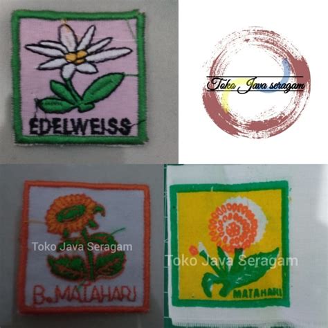 Jual Bet 1 Pcs Tanda Regu Pramuka Putri Penggalang Bunga Kenanga B