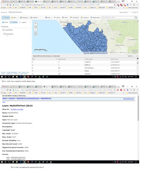 Arcgis Online Esri Arcgisruntime ArcGISRuntimeException Invalid JSON Geographic