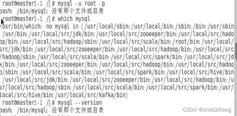 进入mysql报错：bash：binmysql：没有那个文件或目录sudo Systemctl Restart Mysql报没有这个目录