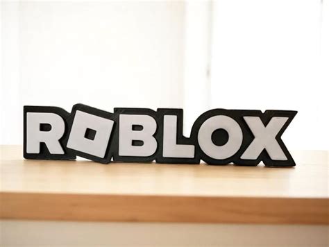 Roblox Desk Decor Stl 3d Printable Roblox Logo Display Gamer Room