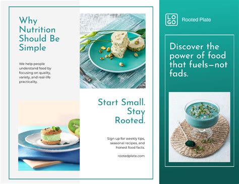 Free Food Nutrition Brochure Template To Edit Online