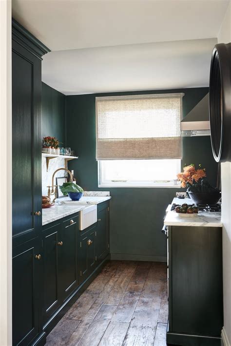 A Small Dark Green Classic English Devol Kitchen The Nordroom