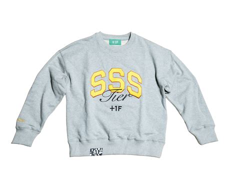 1f Sss Tier Sweat Crew Gray Heater