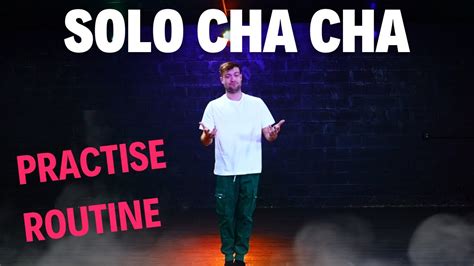 SOLO BEGINNER CHA CHA ROUTINE - YouTube