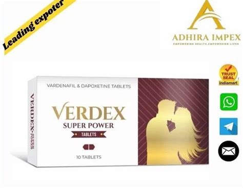 Verdex Verdenafil Dapoxitine Tablet At ₹ 550 Stripe Nagpur Id