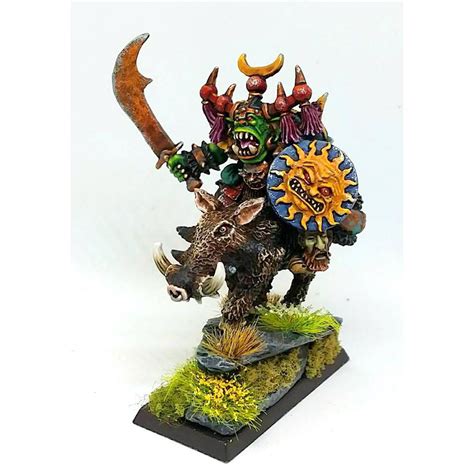 Orc Commander On Boar Knightmare Miniatures