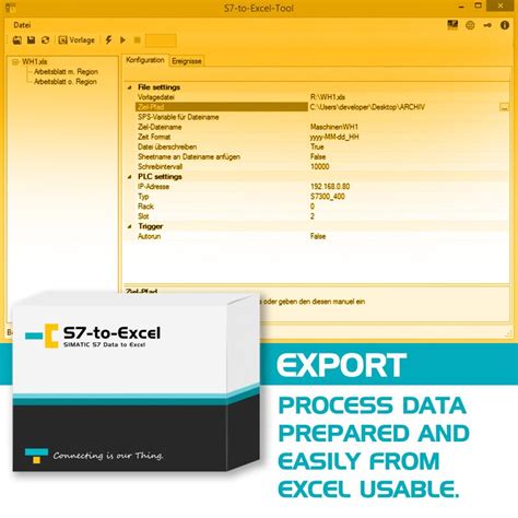 S7toexcel Dataexport Processdata Simatics7 Excel Efficiency