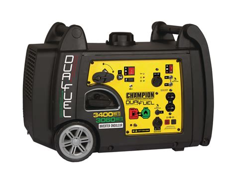 Champion 3060 3400 Watt Dual Fuel Inverter Portable Generator With Electric Start Rv Ready