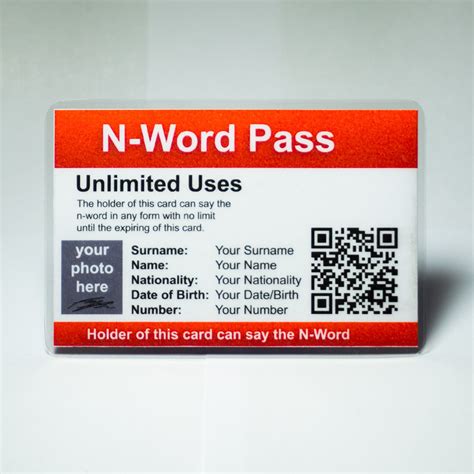 Carte Personnalisable Et PlastifiÉe Pass N Word Ebay