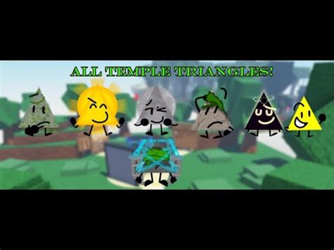 How To Get All Temple Triangles Find The Triangles Roblox Youtube