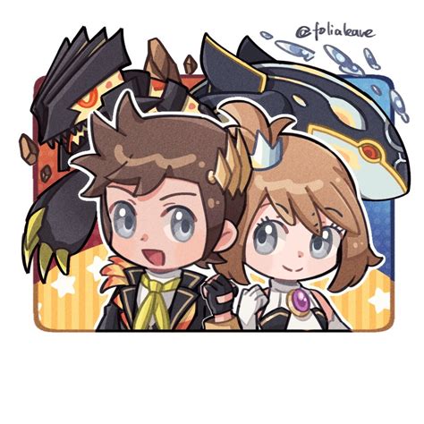 Folialeave Brendan Champion Pokemon Brendan Pokemon Groudon
