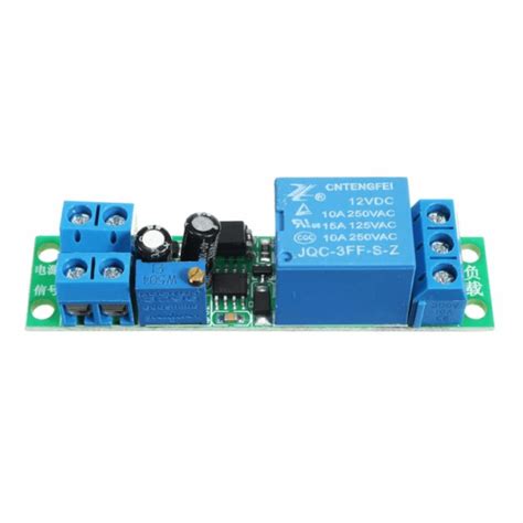 DC 12V Relay With Adjustable Delay Time Signal Triggering Switch Module Zbotic