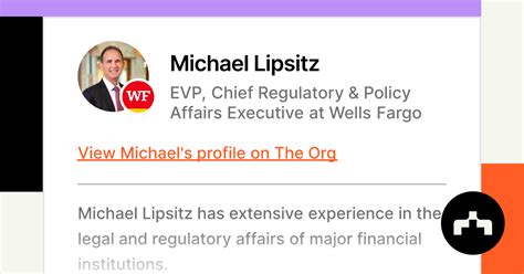 Michael Lipsitz Evp Chief Regulatory And Policy Affairs Executive At