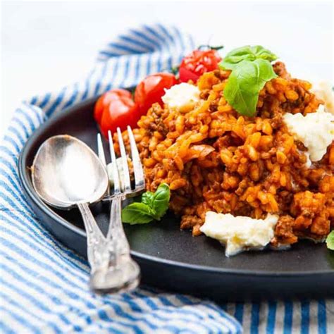 Beef Risotto A Rich And Hearty Beef Mince Risotto Recipe Greedy Gourmet