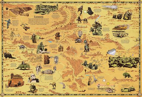 Large Map Of Tatooine Star Wars