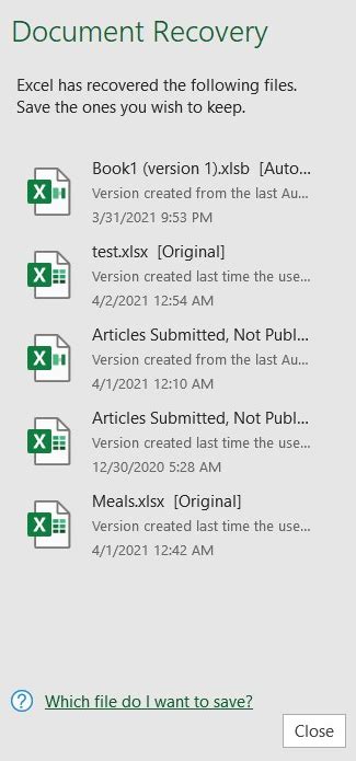 무료 저장되지 않거나 삭제된 Excel 파일 복구하는 방법