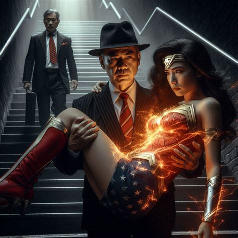 Wonder Woman Helplessly Carried By The Yakuza By Mjmoore9 On Deviantart