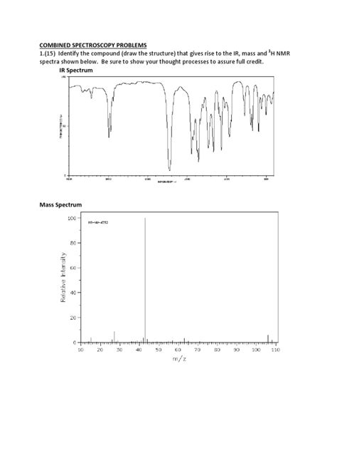 202 Combined Spectroscopy Problems Pdf Pdf