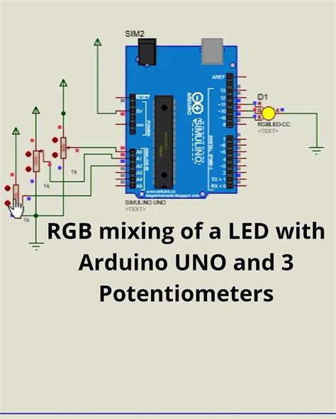 Rgb Mixing With Arduino Uno And 3 Potentiometers Shorts Arduino Led