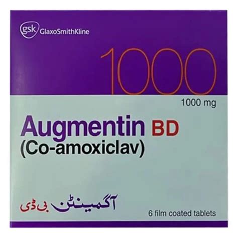 Augmentin Bd 1000mg 1g Tablet Uses Side Effects Price In Pakistan