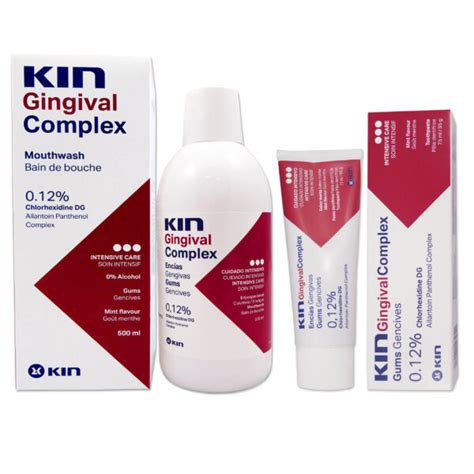 Kin Gingival Toothpaste 75ml And Mouthwash 500ml Dental Aesthetics