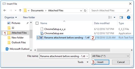 How To Rename Attachments Before Sending In Outlook
