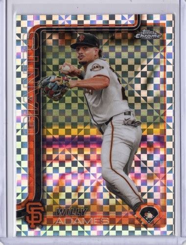 2025 Topps Chrome Baseball X Fractor Parallel Willy Adames San