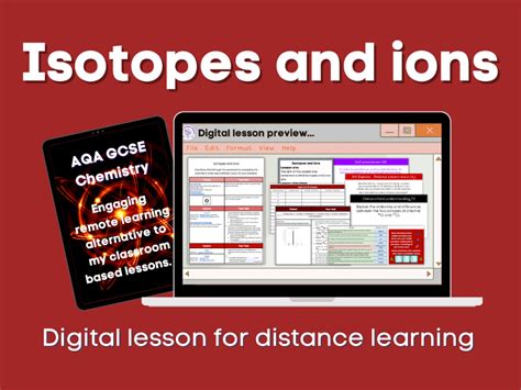 Isotopes And Ions Distance Learning Teaching Resources