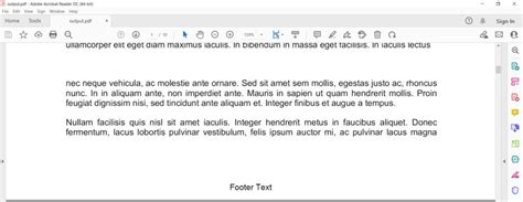 Add Headers And Footers In PDF Using C