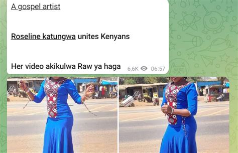 Kenyan Female Gospel Singer Roseline Katungwa Caught In A Sex Scandal With An Emcee As Steamy
