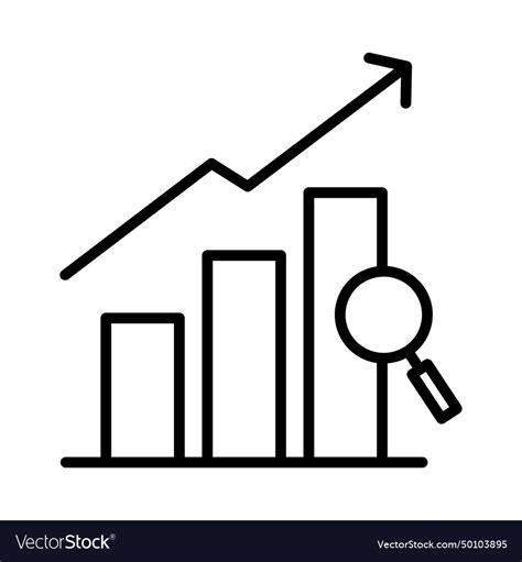 Data Analysis Performance Business Icon Royalty Free Vector