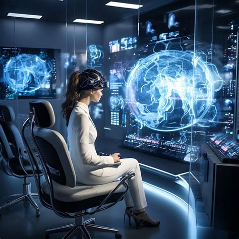 premium ai image brain computer interface lab room gender neutral