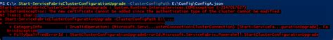 Service Fabric Configuration Upgrade Issue Microsoft Service Fabric GitHub