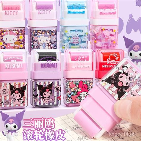 Yizheng High Quality Kuromi Hello Kitty Roller Eraser For Elementary