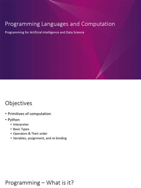 001 Programming Languages And Computation Pdf Computer Programming