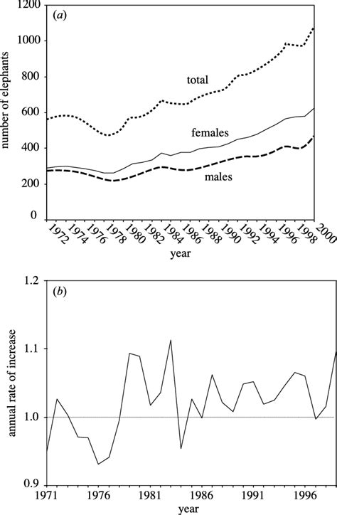 African Elephant Population Graph Cites As Elephant Numbers Fall