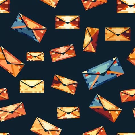 Download Colorful Envelope Seamless Pattern Patterns Online Creative