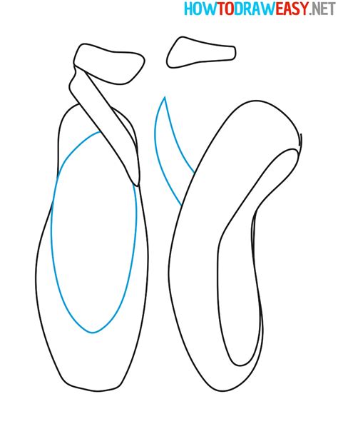How To Draw Ballet Pointe Shoes How To Draw Easy