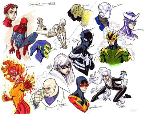 Spider Man Character Concepts By Nick Bradshaw Neuvième Art Héros