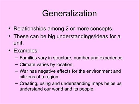 4 Facts Concepts And Generalizations Jan 19 Ppt