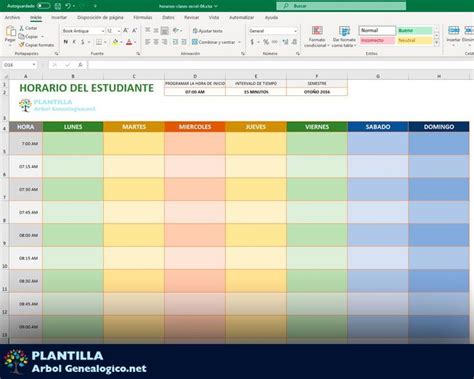 Plantilla De Horario De Semana De Excel Plantilla De Horario De Semana De Excel