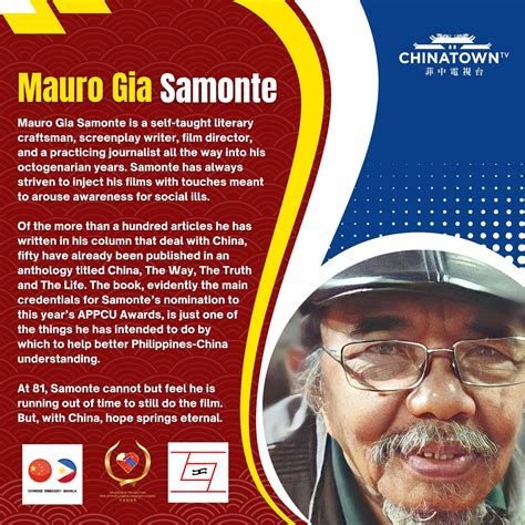Mauro Gia Samonte Is A Self Taught Chinatown Tv 菲中电视台 Facebook