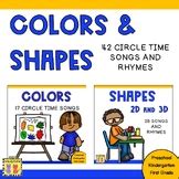 Shapes Circle Time Songs And Rhymes 2d And 3d Shapes Prek K Early Math