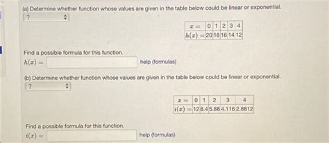 solved a determine whether function whose values are given