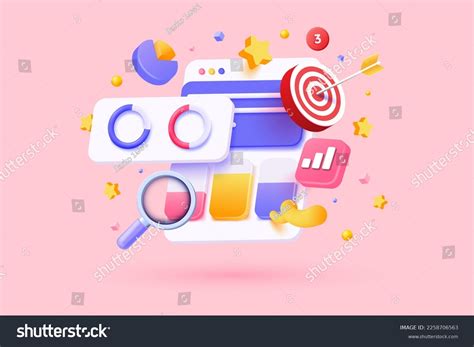 Online Marketing Financial Report Chart Data Stock Vector Royalty Free