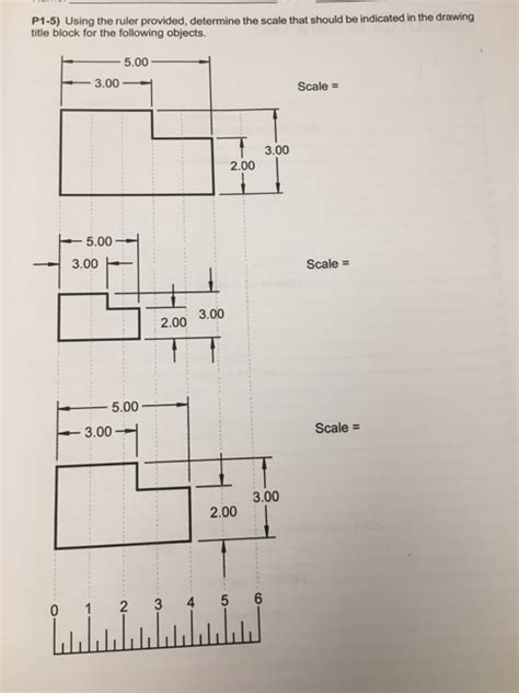 solved p1 5 using the ruler provided determine the scale